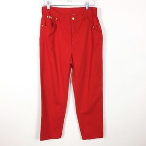 Escada | Jeans | Vintage Escada High Waist Straight Red Jeans 42 | Poshmark